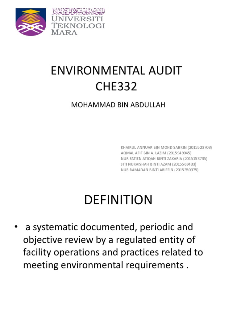 Environmental Audit Slide | PDF