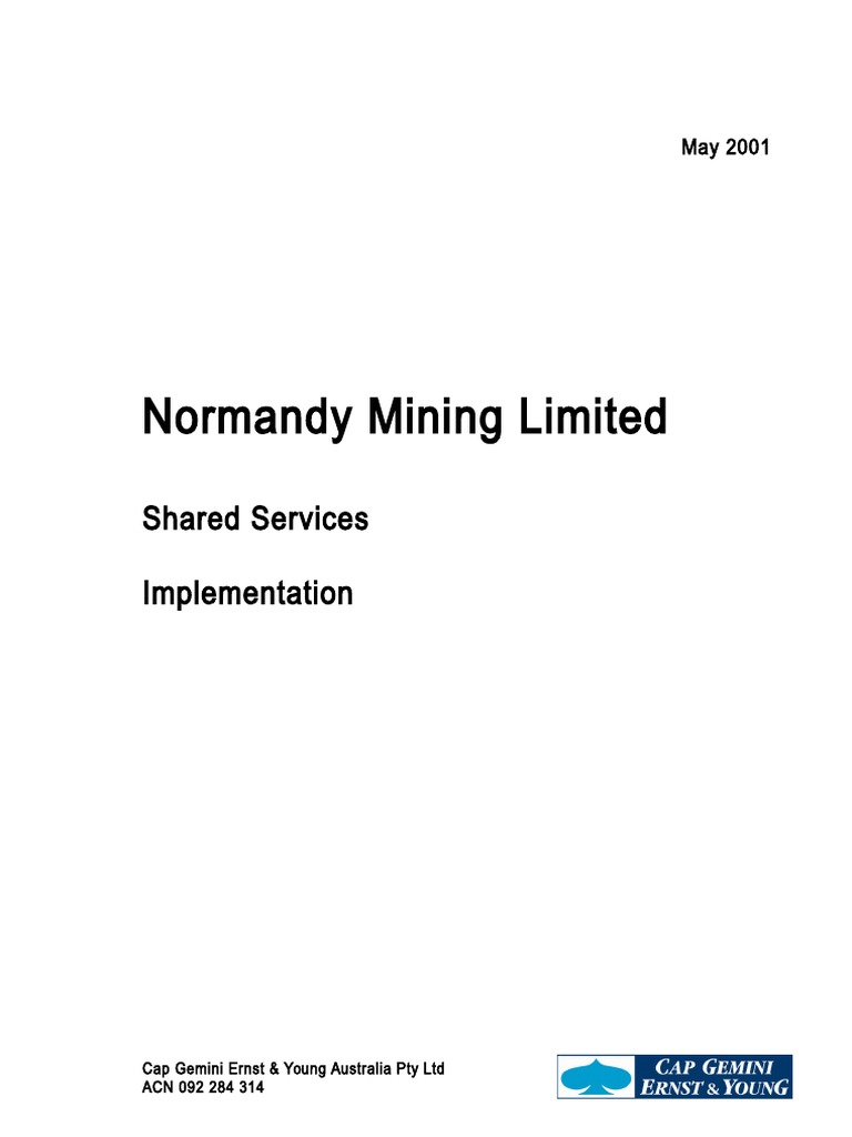 Shared Services Implementation | Download Free PDF | Business Process ...