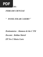 Proyecto - Panel - Solar - Casero (Final) | PDF | Energía solar ...