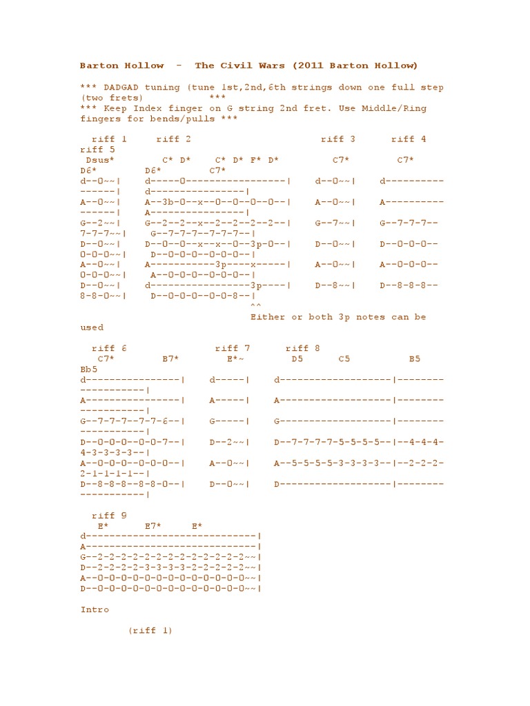 Barton Hollow - The Civil Wars (2011 Barton Hollow) | PDF | European ...