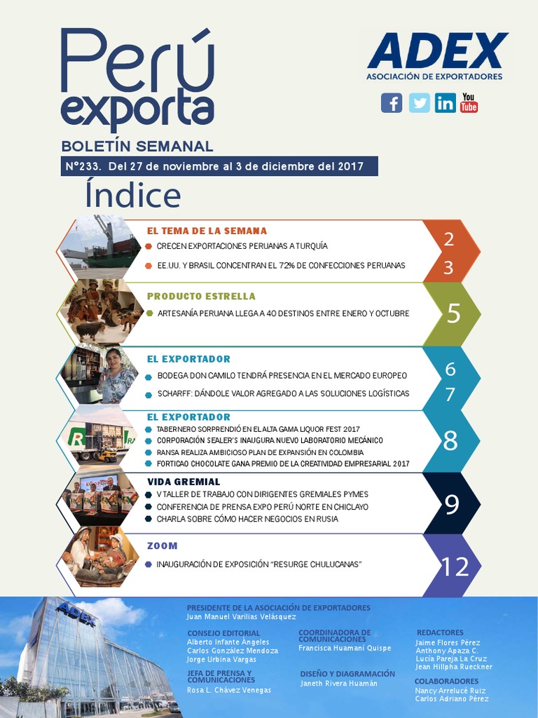 Perú - Exporta | PDF | Perú | Logística