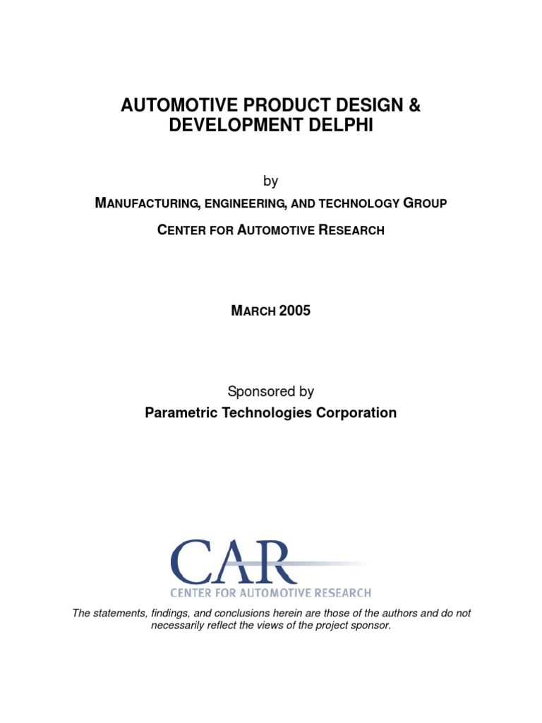 Product Design and Development Del Phi | PDF