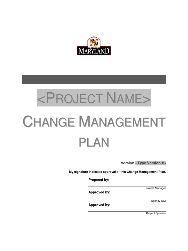 Change Management Plan Summary | PDF | Project Manager | Documentation
