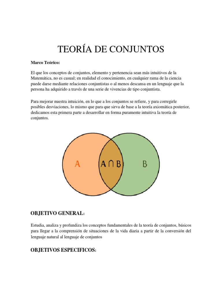 Taller de Conjuntos | PDF | Conjunto (Matemáticas) | Teoría