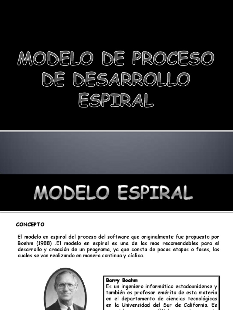 Modelo en Espiral para Desarrollo de Software | PDF | Software ...
