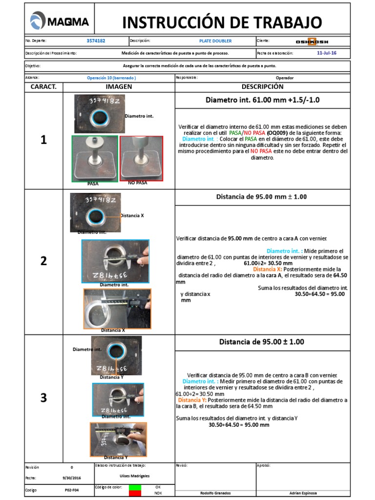 Instrucción De Medición Plate Doubler Pdf Informática Y Tecnología