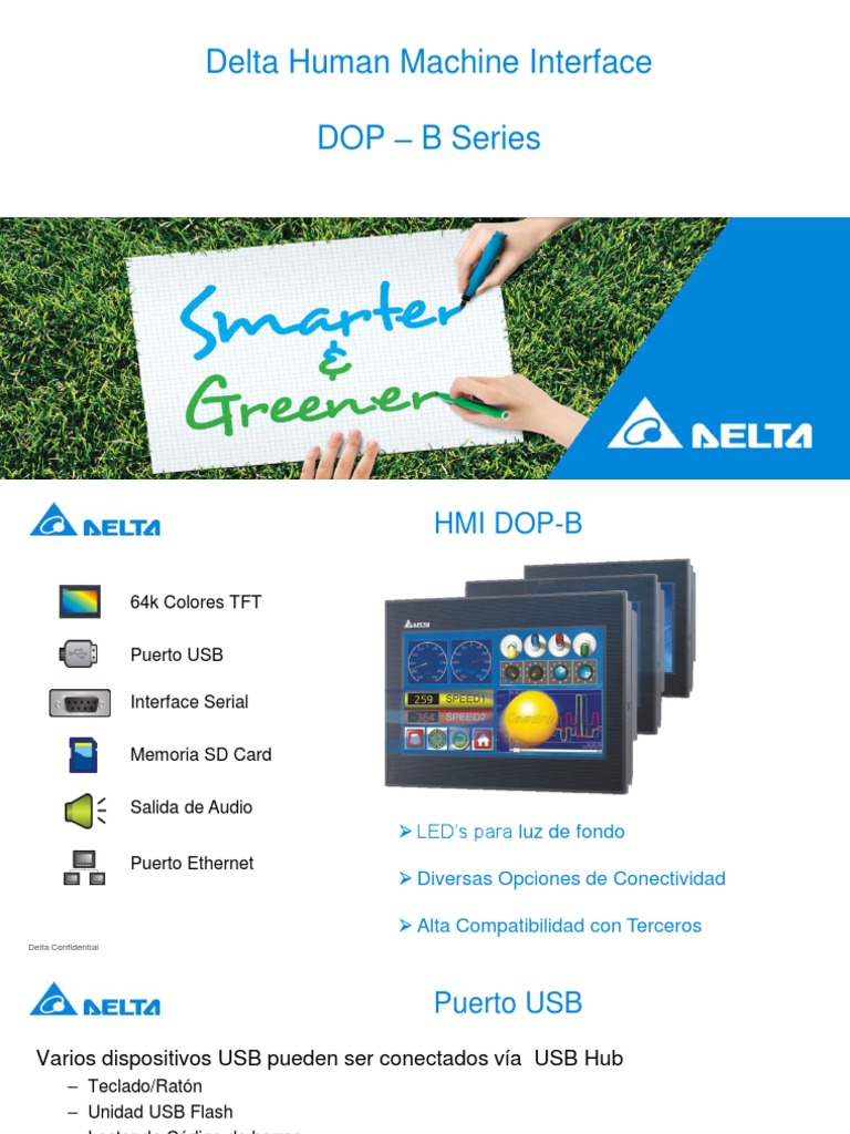 Delta DOP-B Series Human Machine Interface Product Line Overview | PDF ...