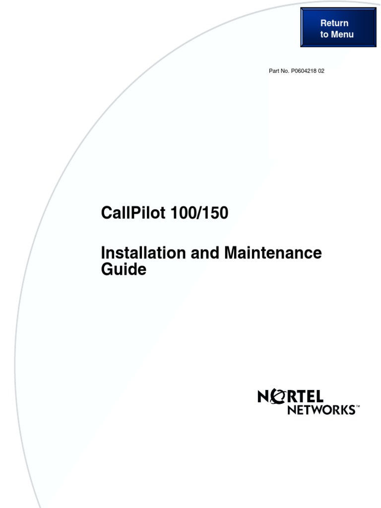 Nortel CallPilot 100-150 Installation | PDF | Electromagnetic ...