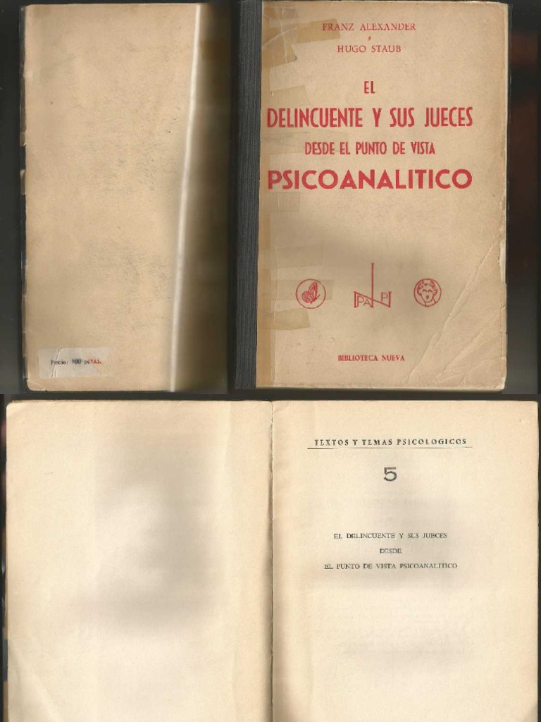 Alexander-Staub-el Delincuente y Sus Jueces | PDF