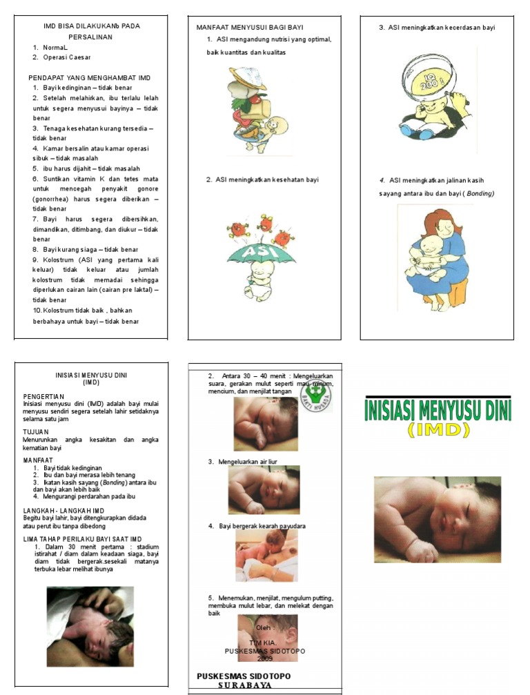 Imd Bisa Dilakukanb Pada Persalinan Manfaat Menyusui Bagi Bayi | PDF
