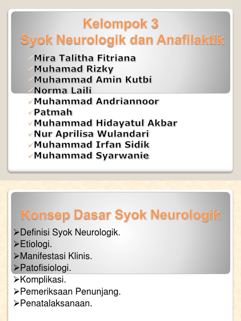 Syok Neurogenik Dan Anafilaktik | PDF