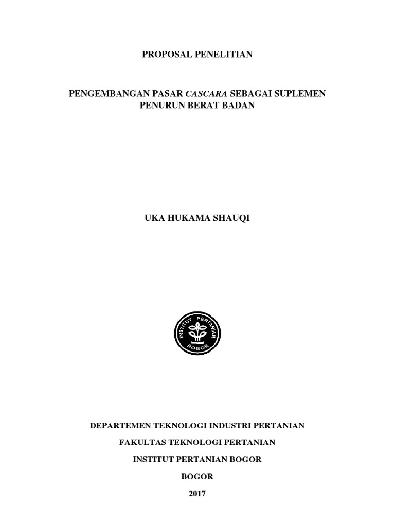 Proposal Penelitian | PDF