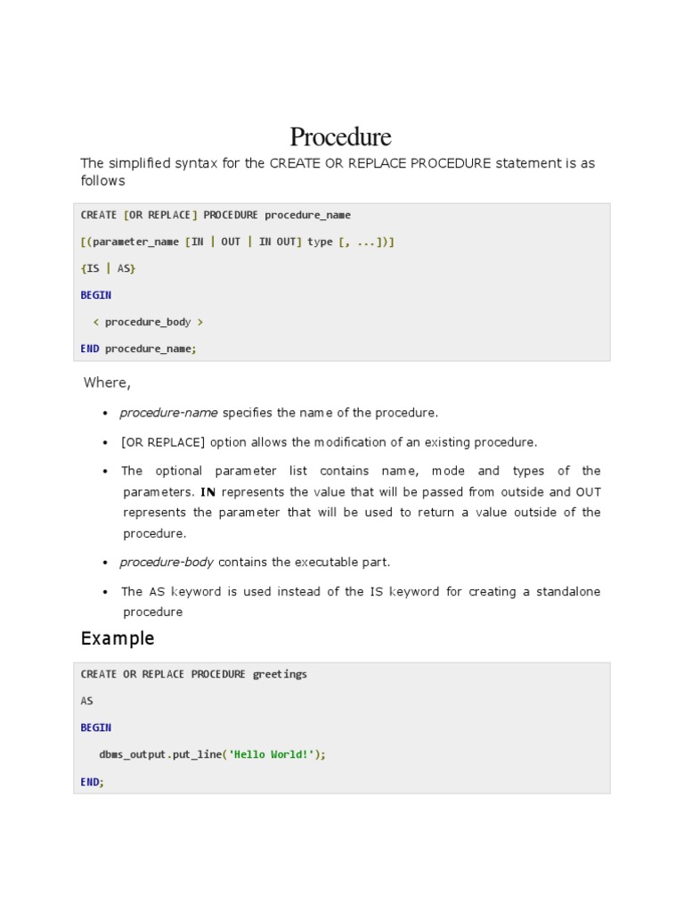 Plsql Tutorialspoint Pdf Plsql Subroutine