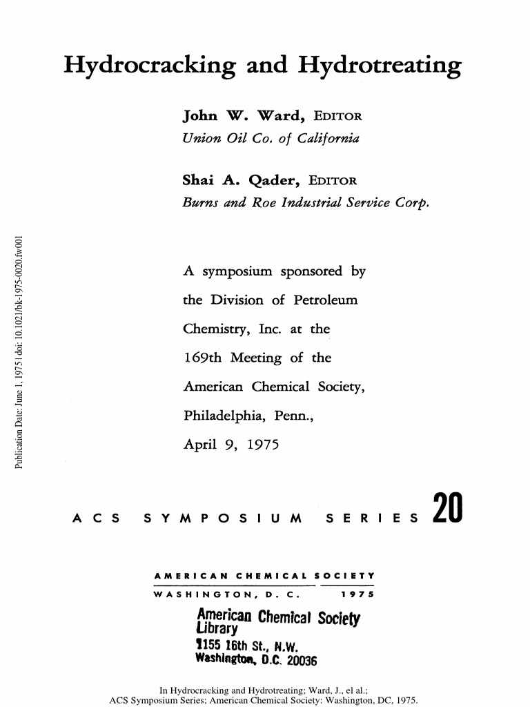 Hydrocracking and Hydrotreating | PDF | Cracking (Chemistry) | Hydrogenation