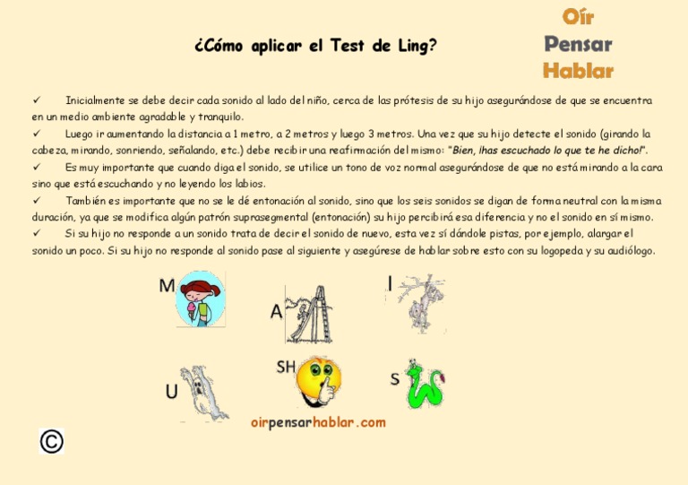 Como Aplicar El Test de LIng | PDF