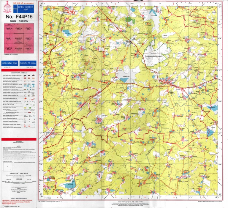 Toposheet: F44P15 | PDF
