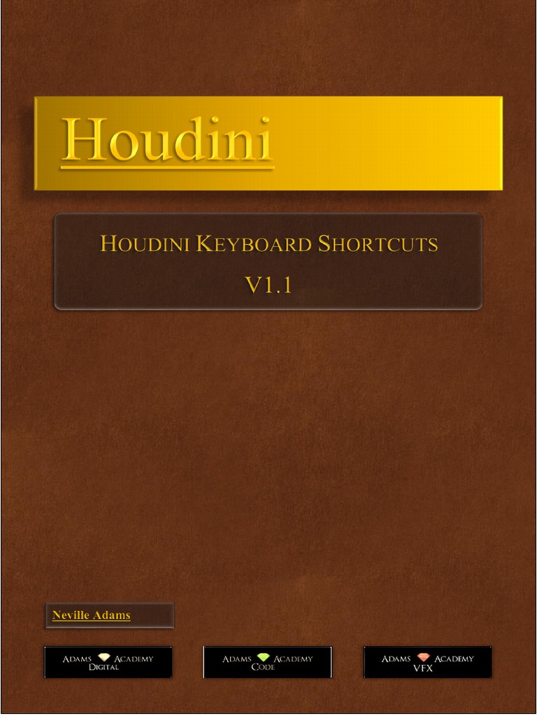 Houdini Keyboard Shortcut List v1p1 | PDF | Download | Computer Virus