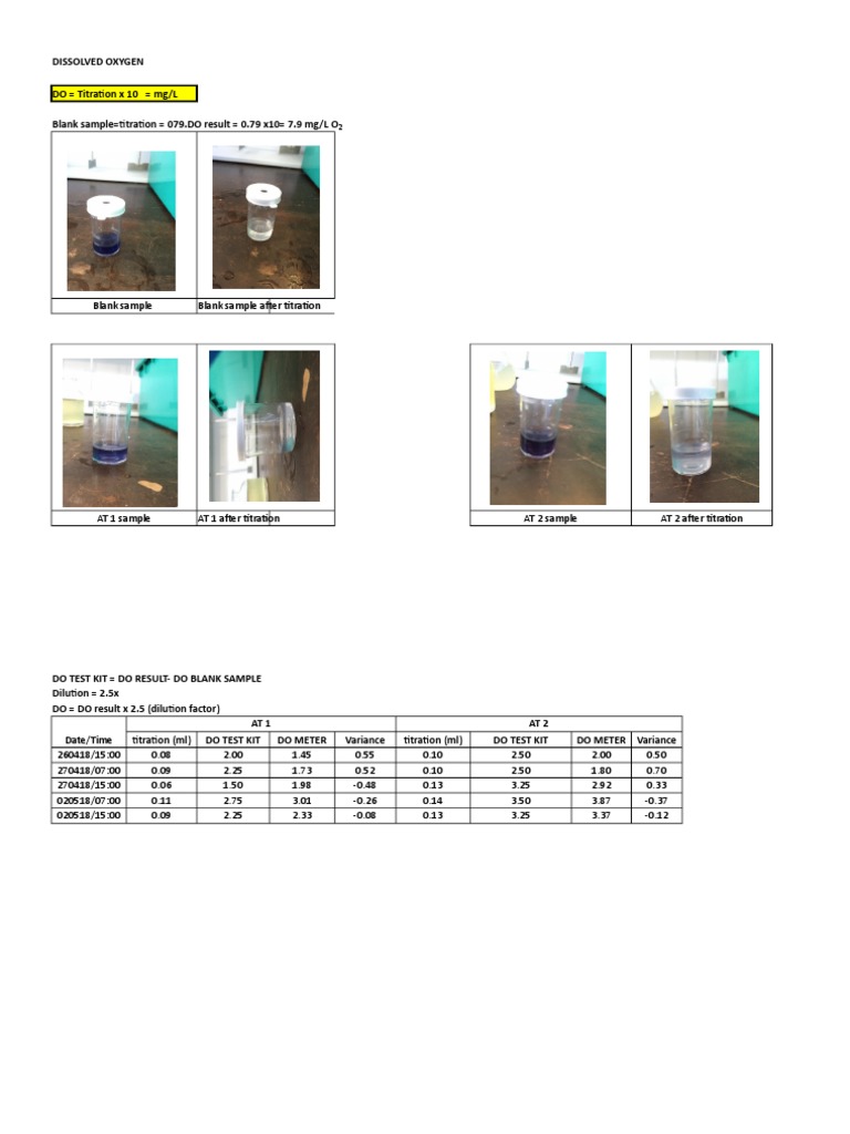 Do Test Kit Vs Do Meter | PDF