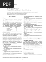 ASTM C478-15 Manholes | PDF | Concrete | Fracture