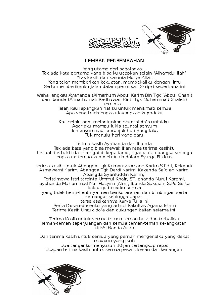 Kata Persembahan | PDF