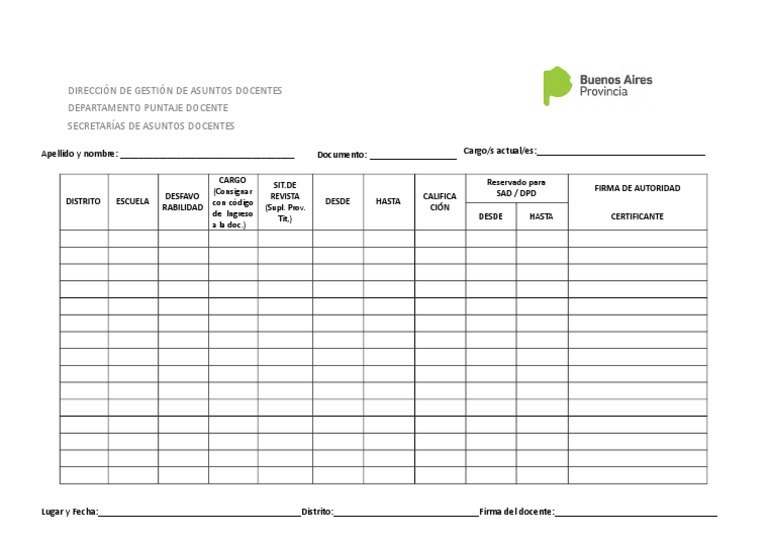 Formulario 354 Antiguedad | PDF