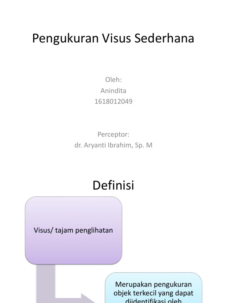 Pengukuran dan Tes Visus Mata | PDF | Pengembangan Diri | Sains ...