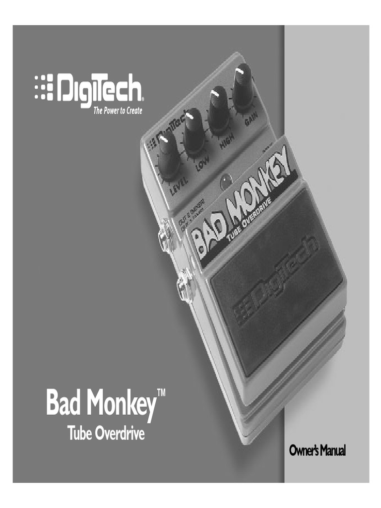 Bad Monkey: Tube Overdrive | PDF | Electronics | Electricity