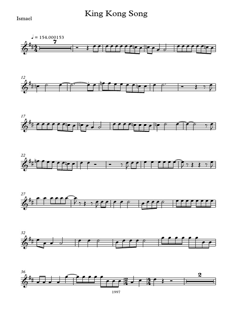7-King Kong Song PDF | PDF
