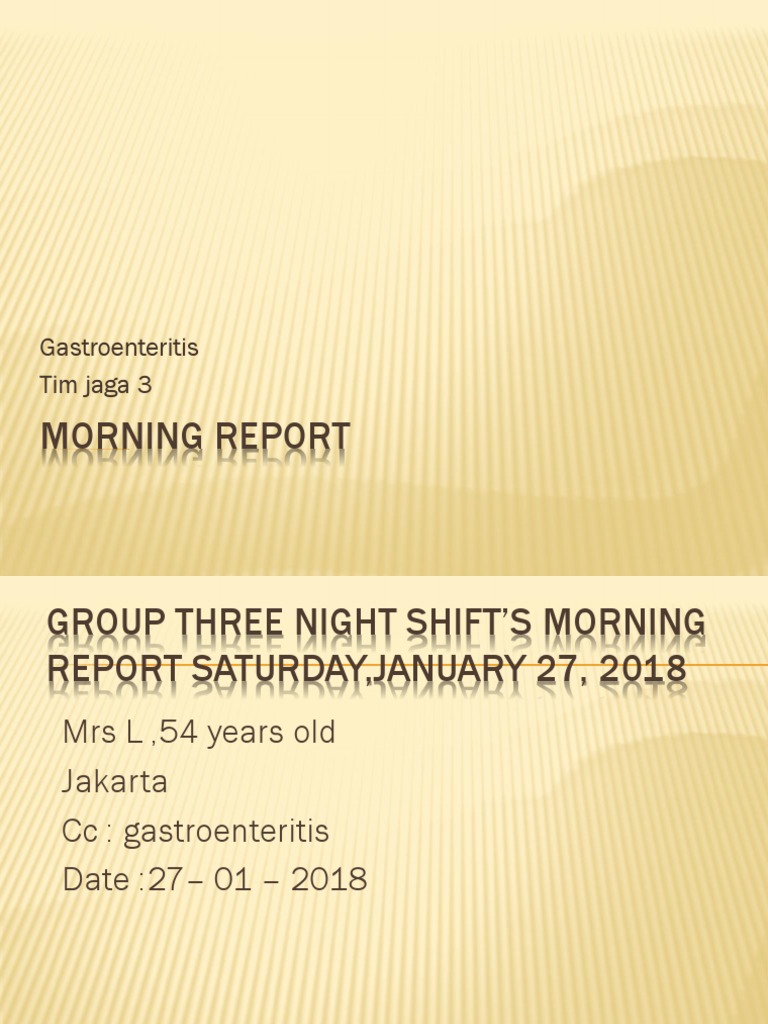 Moring Report | PDF