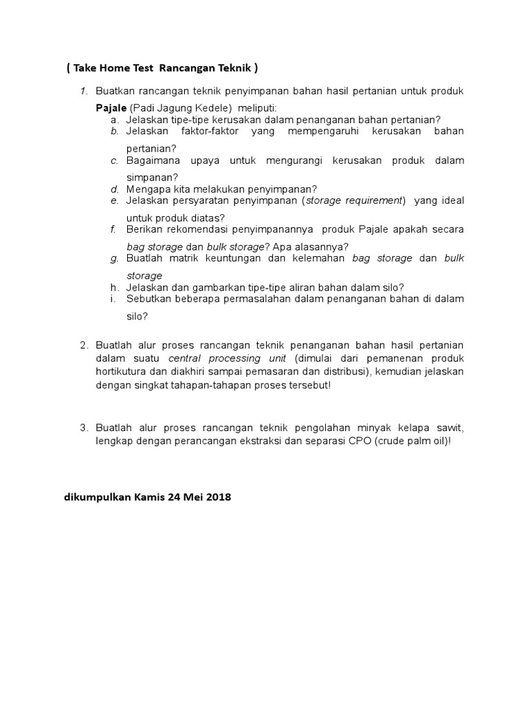 Soal Rantek 2018 | PDF