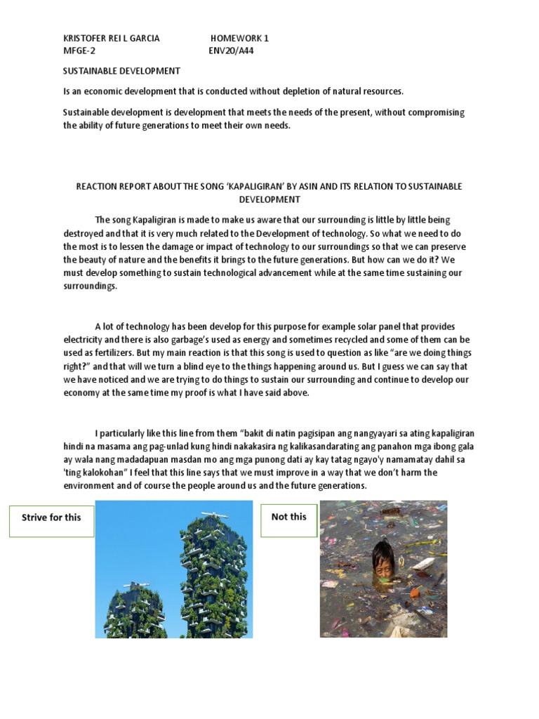 Sustainable Development | PDF