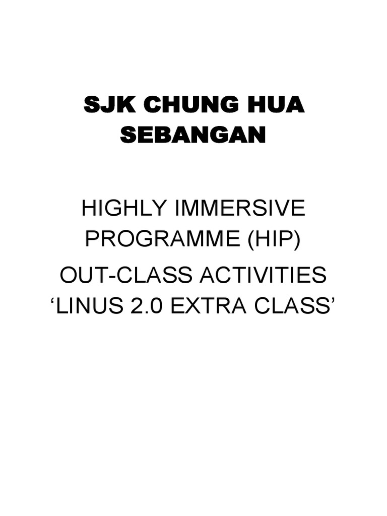 HIP Out Class | PDF | Education Theory | Teaching