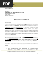 Contoh SURAT GUGATAN Hukum Acara Perdata | PDF