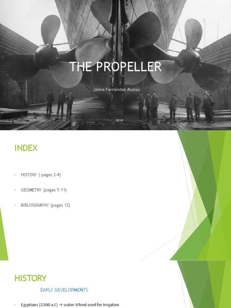 History and Geometry of Propellers | PDF