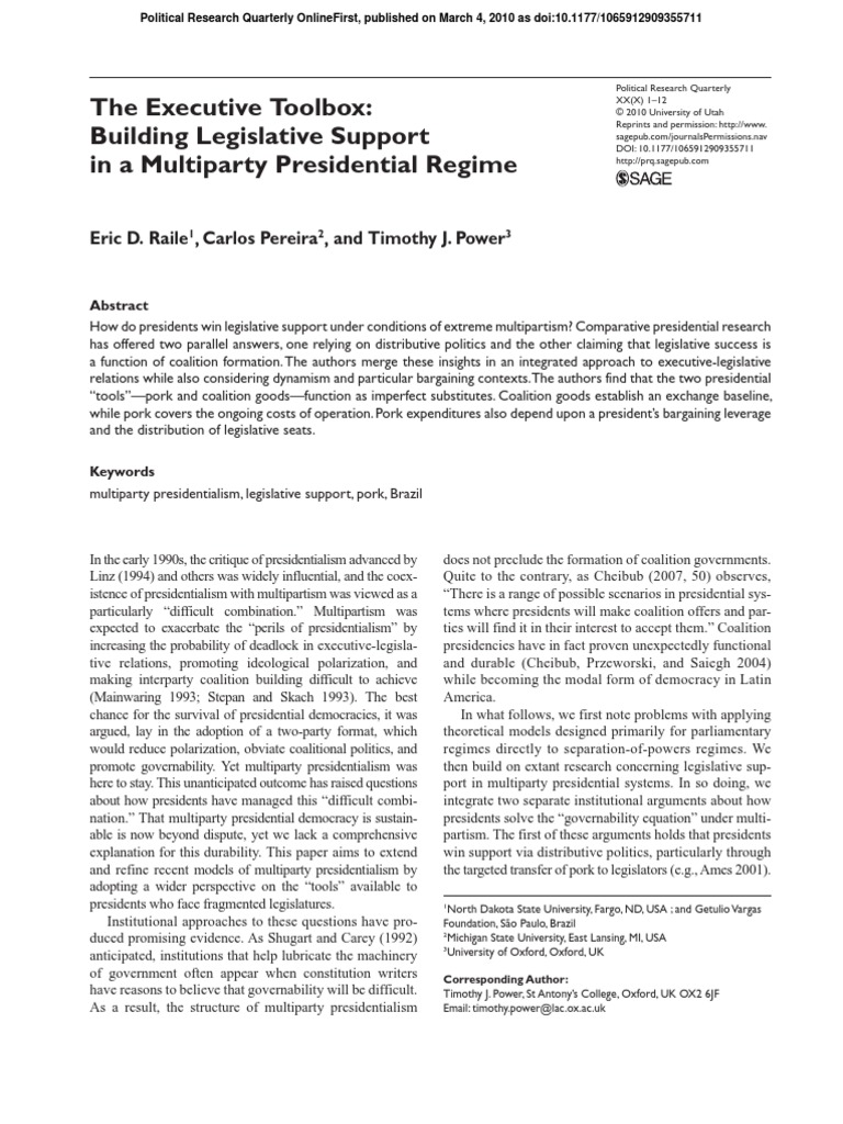 Raile Pereira Power PRQ 2010 | PDF | Least Squares | Autoregressive Model