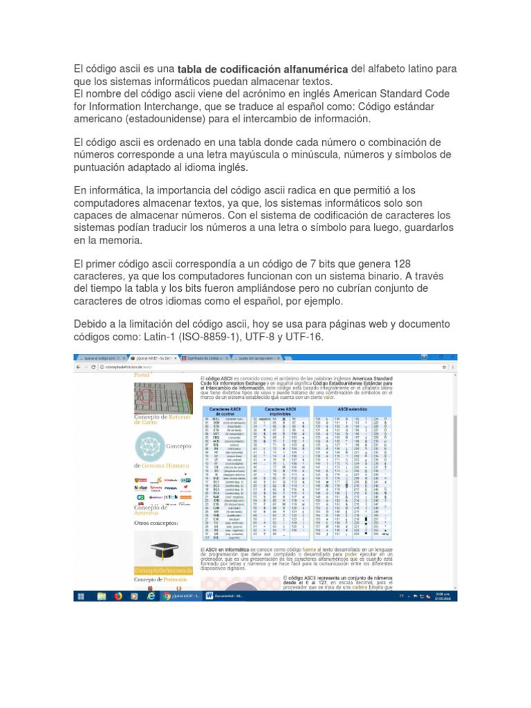 El Código Ascii | PDF | Informática