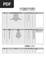 Script Continuity Sheet PDF | PDF