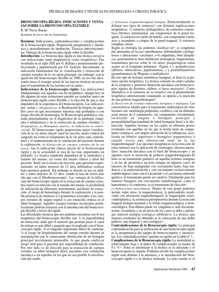 Broncoscopia Rigida | PDF | Dentadura postiza | Apnea