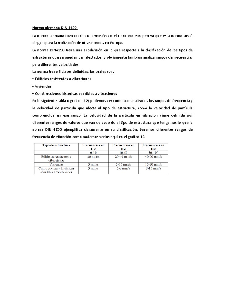 Norma DIN 4150 guía vibraciones estructuras | PDF