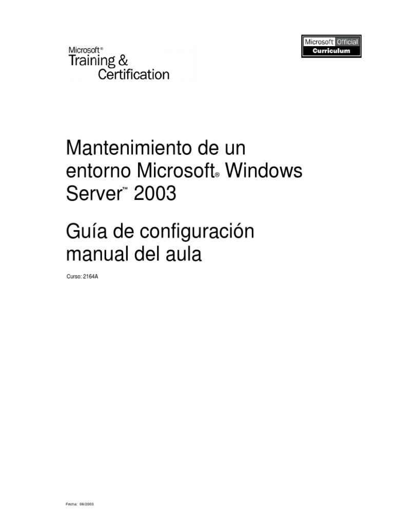 Mantenimiento de Windows Server | PDF | Microsoft | Point and Click