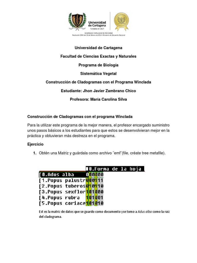 Construcción de Cladogramas | PDF | Science | Biología