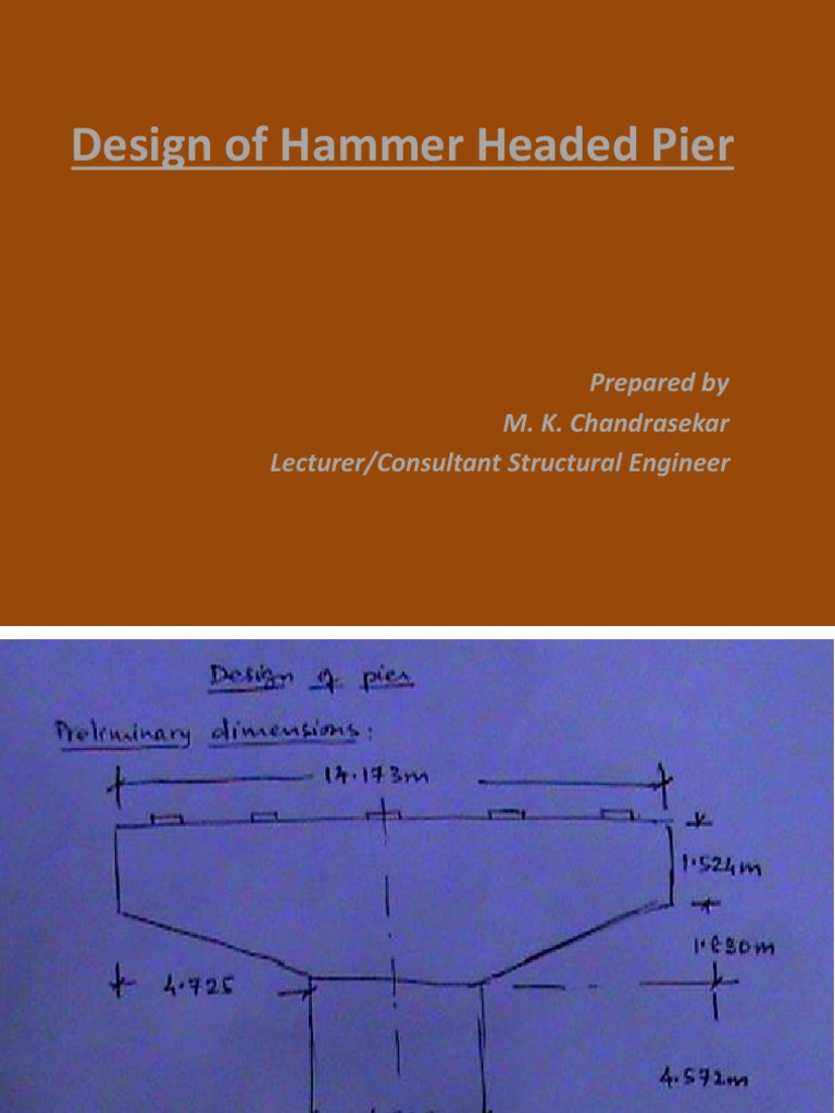 Design of Hammer Headed Pier | PDF
