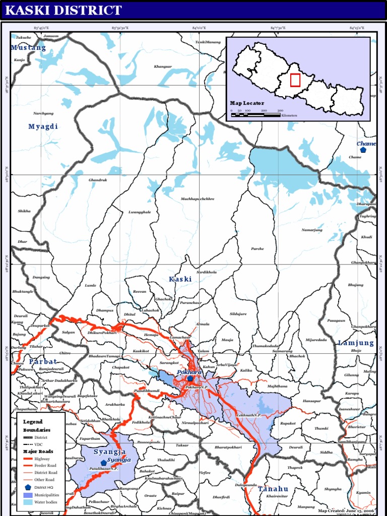 Kaski District Map Overview | PDF