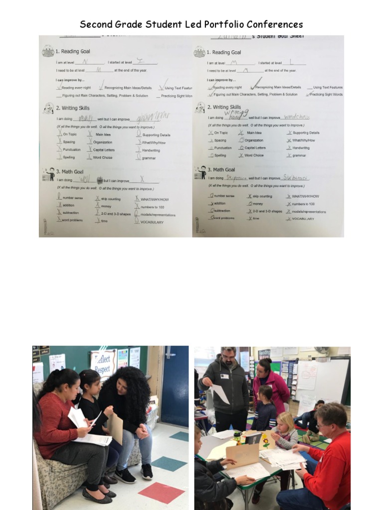 Second Grade Portfolio Conferences Guide | PDF
