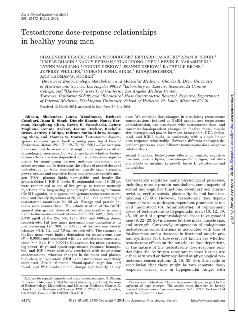 Steroids Build More Muscles Without Training | PDF | Testosterone ...