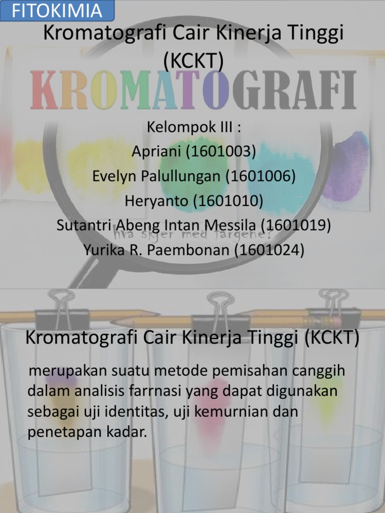Kromatografi Cair Kinerja Tinggi (KCKT) | PDF