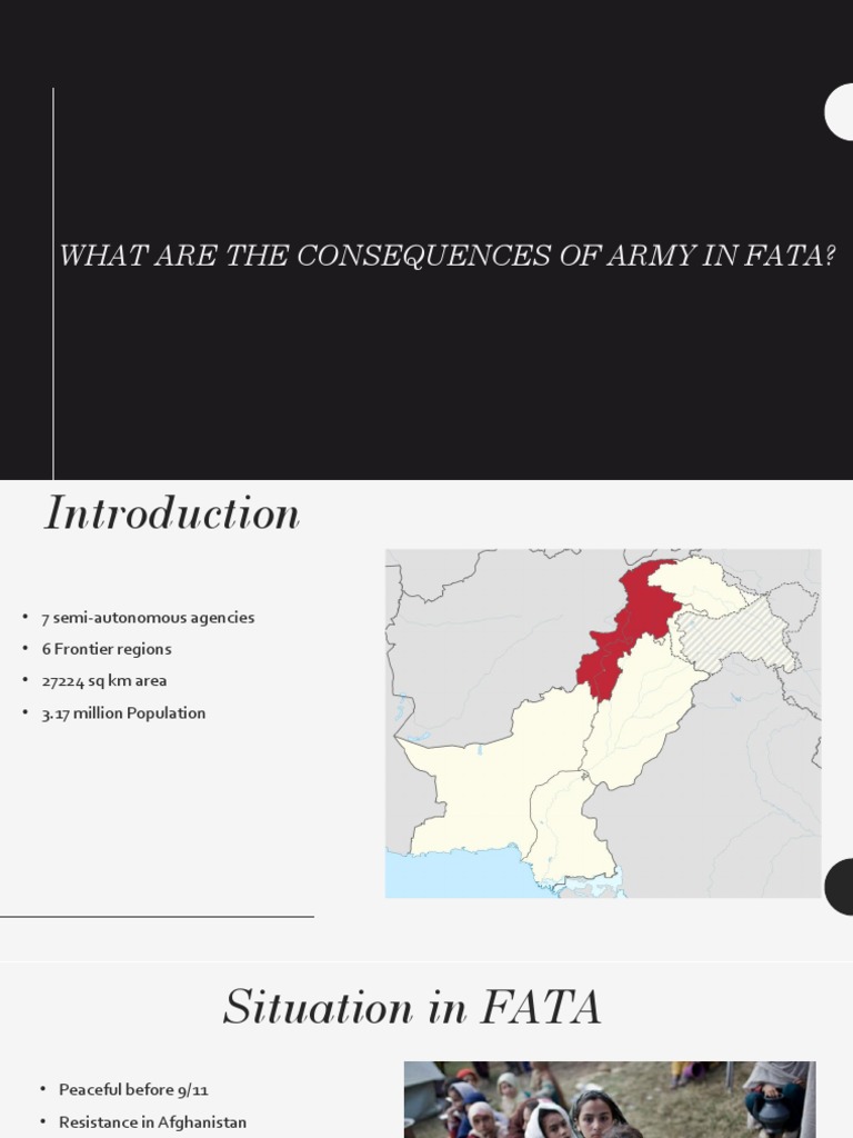 What Are The Consequences of Army in FATA | PDF
