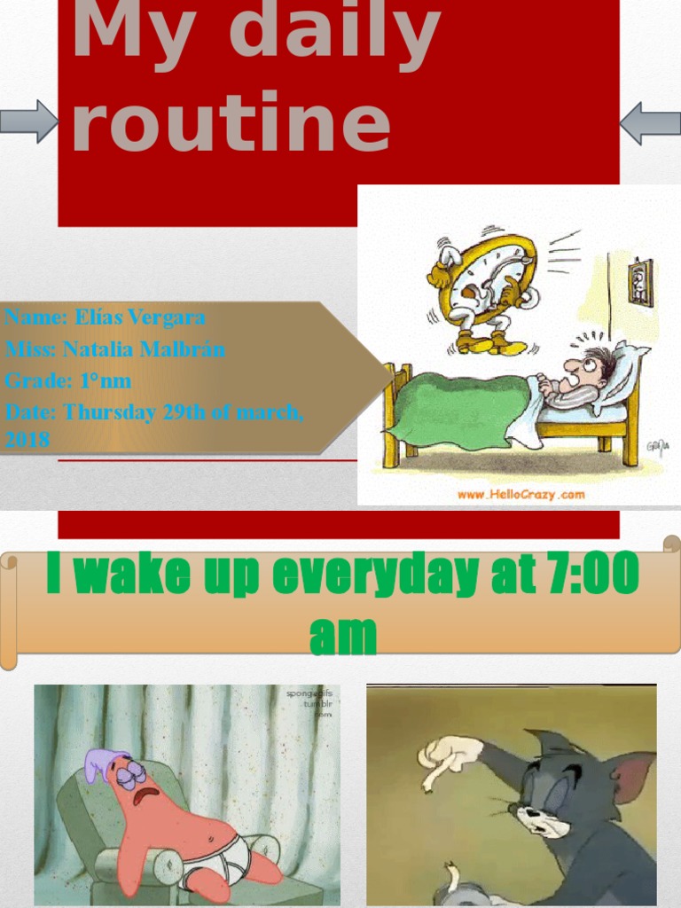 Elías Vergara's Daily Routine | PDF