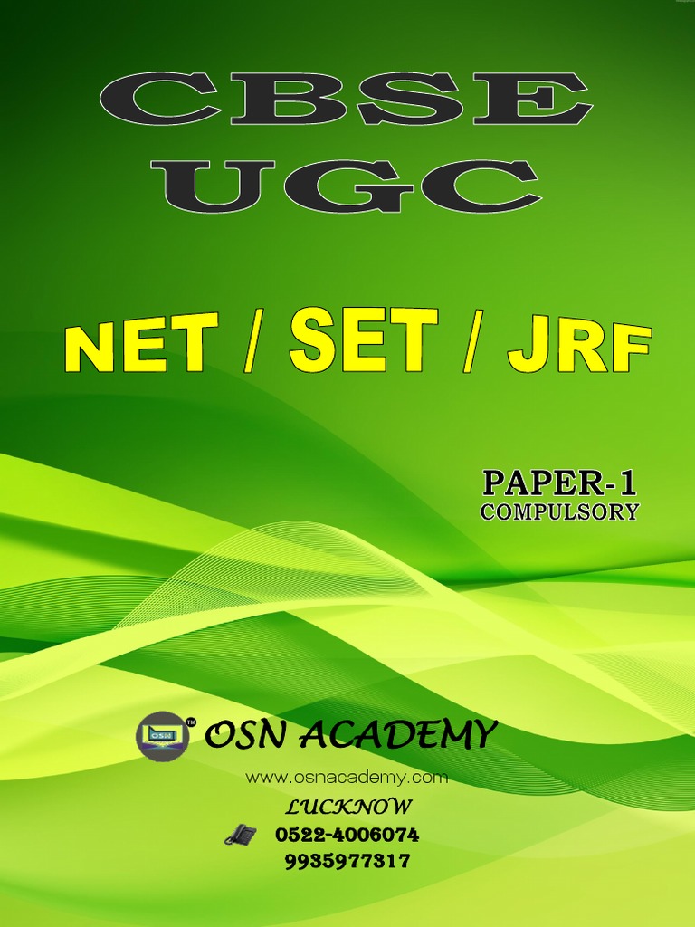 UGC NET PAPER - 01 Complete Study Material PDF | PDF | Proposition ...