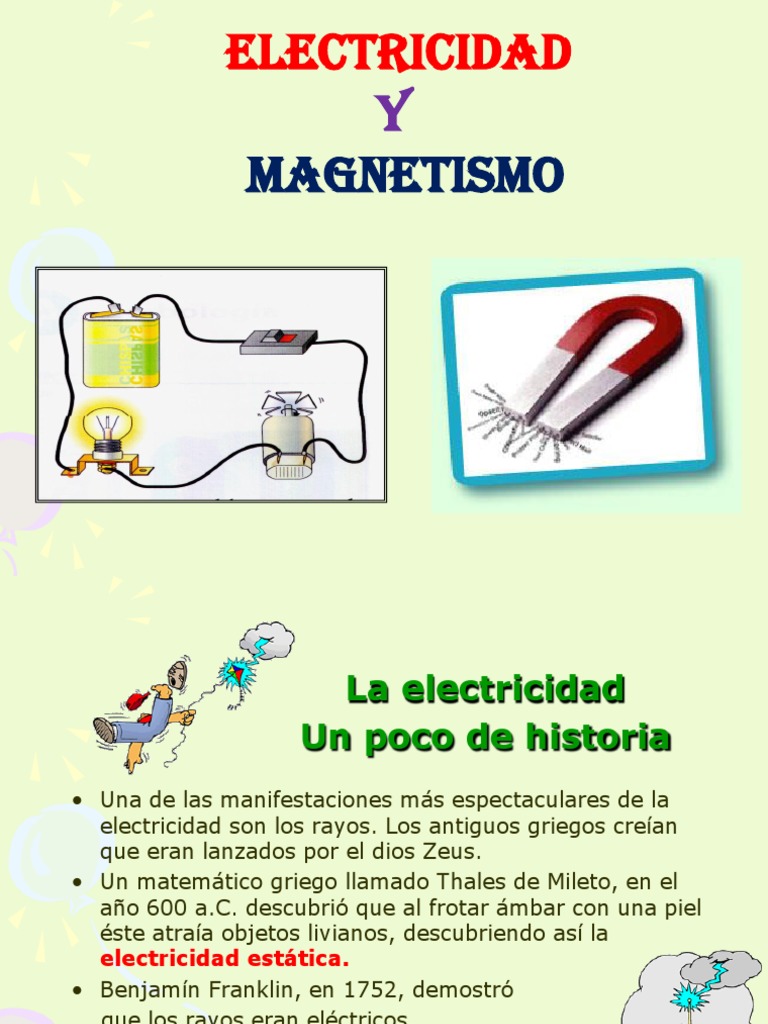 Electricidad y Magnetismo | PDF | Imán | Magnetismo